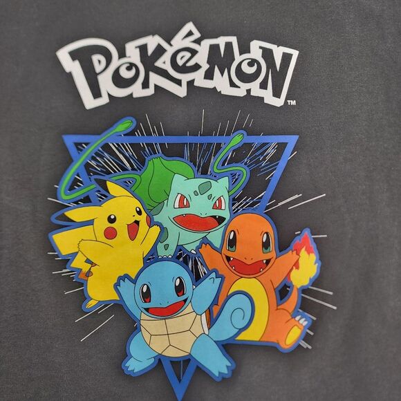 Pokemon | Tops | Pokemon Shirt Womens Xxl Blue Pikachu Bulba Squirtle ...
